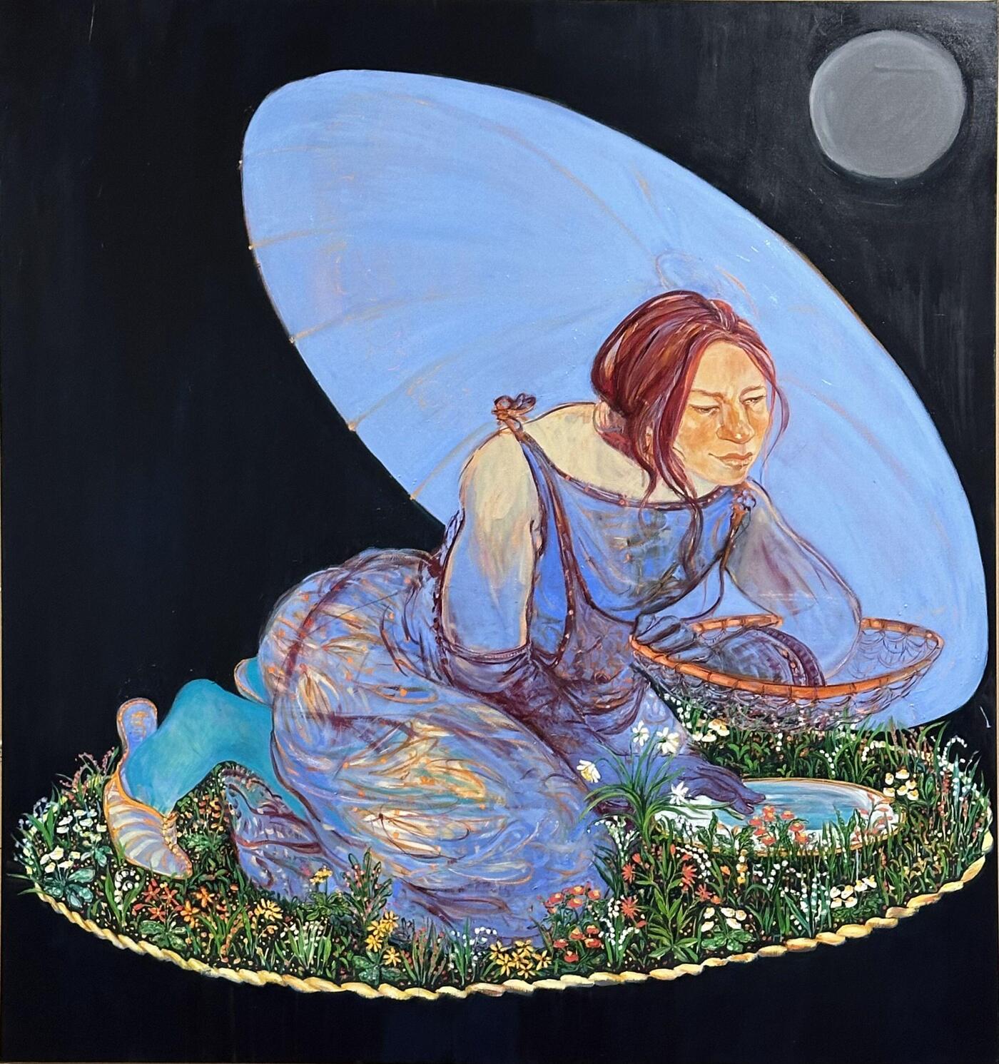 Searching (mirror & moon) - London Art Fair